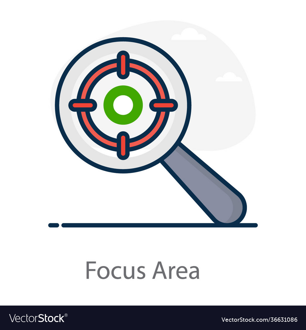 Focus area Royalty Free Vector Image - VectorStock