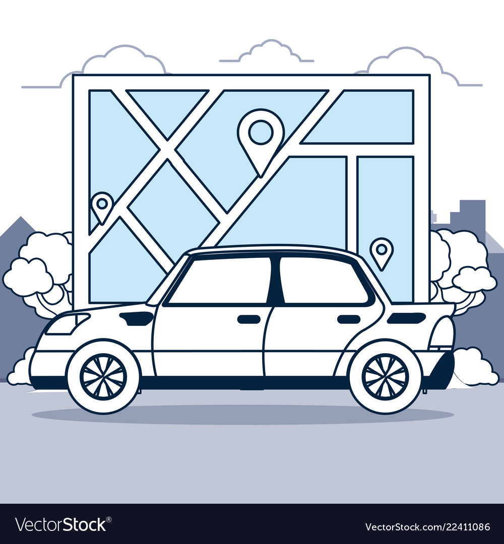 Gps tracking technology Royalty Free Vector Image