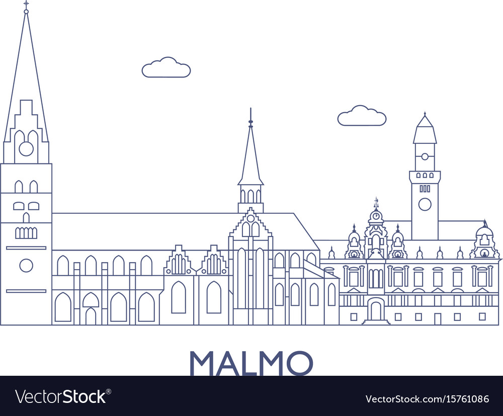 Malmo Royalty Free Vector Image - VectorStock