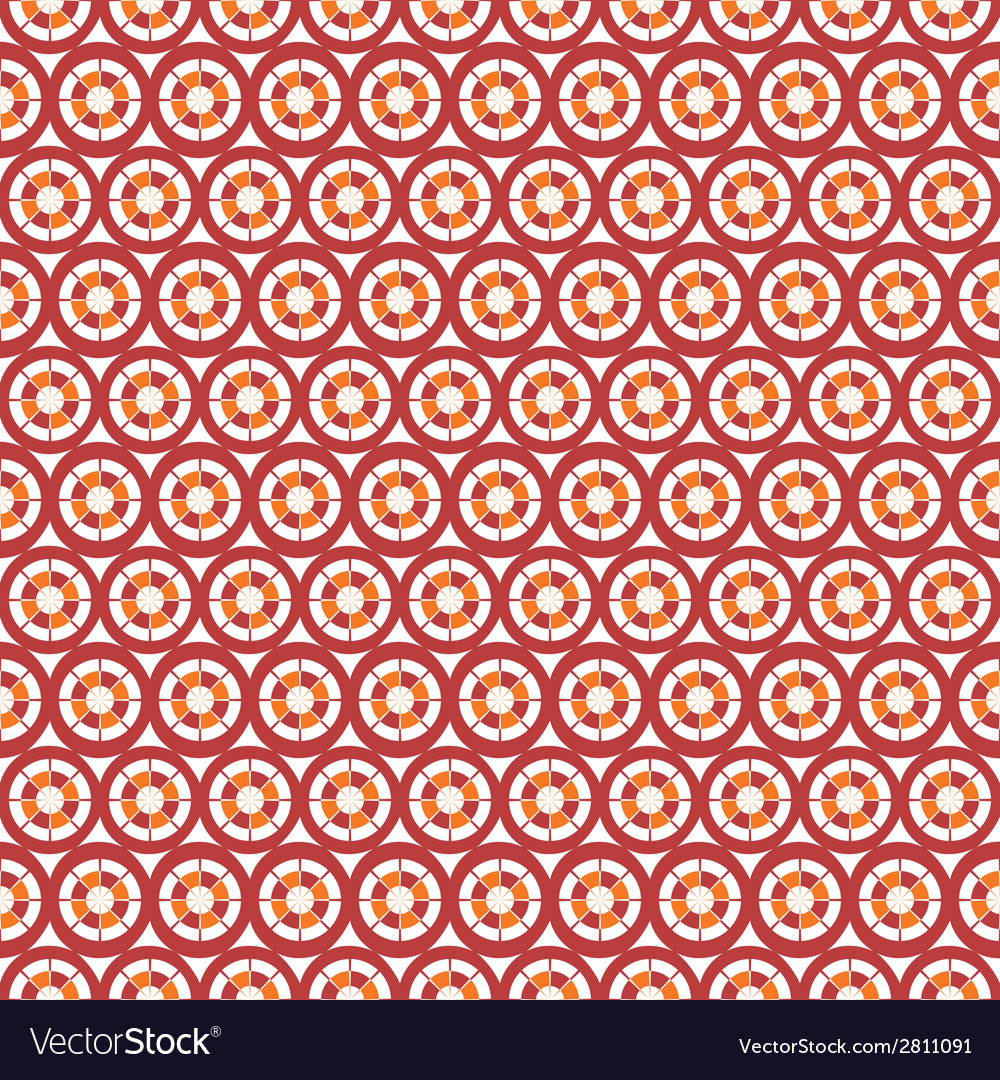 Abstract seamless circle and line pattern Vector Image