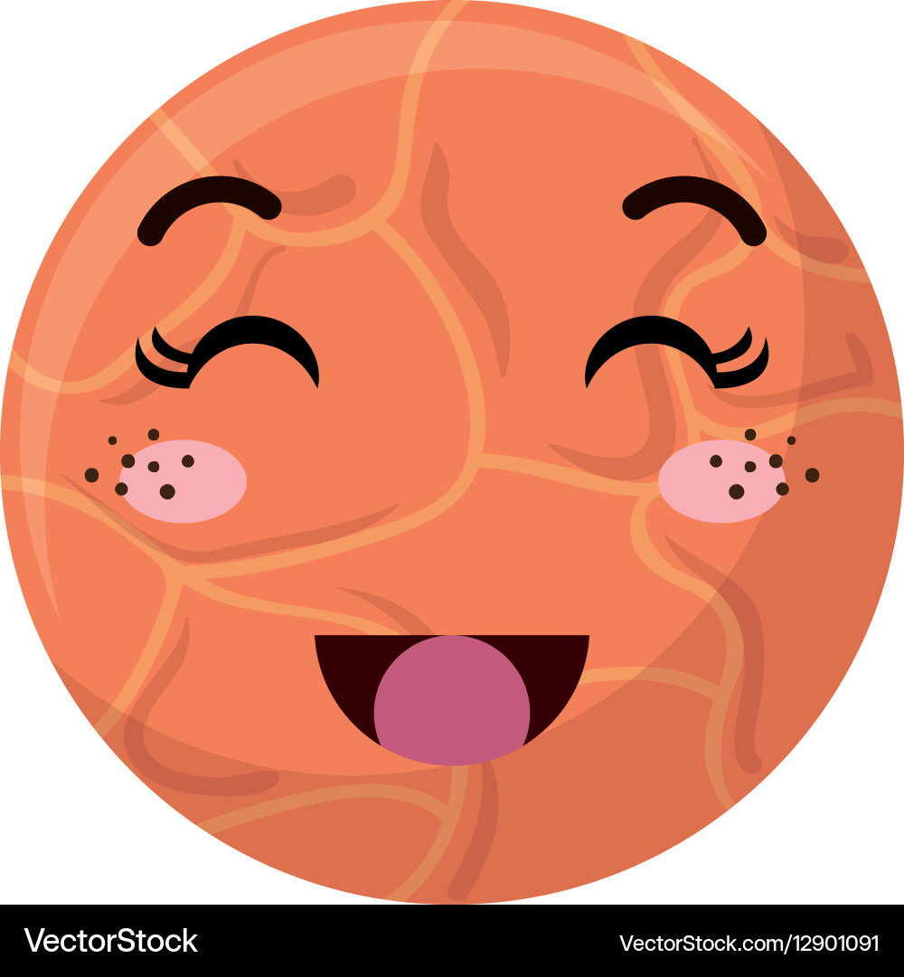 Planet of the solar system comic character Vector Image