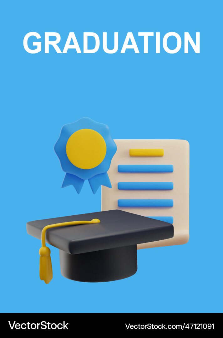Realistic 3d of success Royalty Free Vector Image