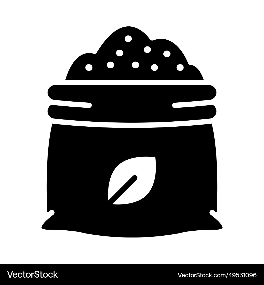 Fertilizer glyph icon for personal and commercial Vector Image