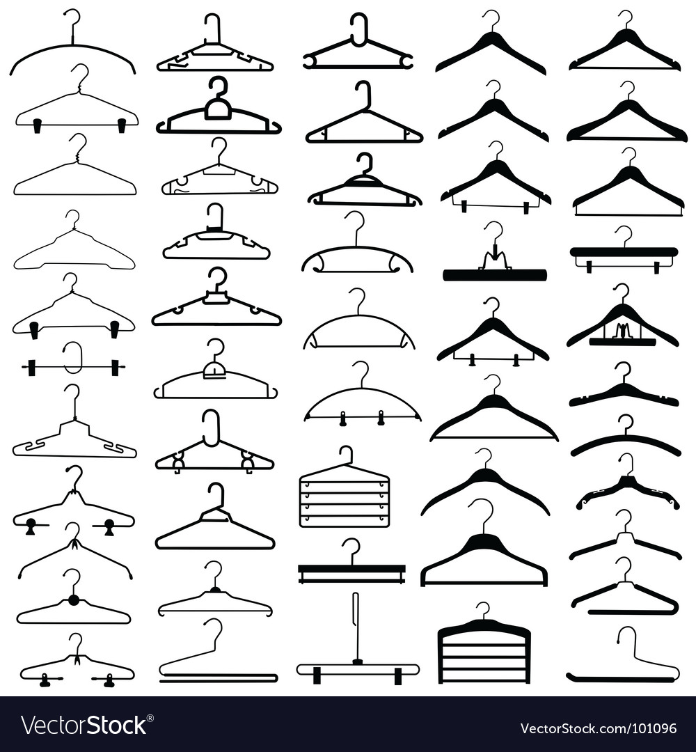 Hangers Royalty Free Vector Image - VectorStock