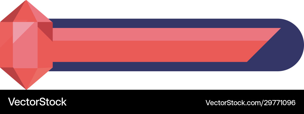 Isolated videogame diamond bar line style icon Vector Image