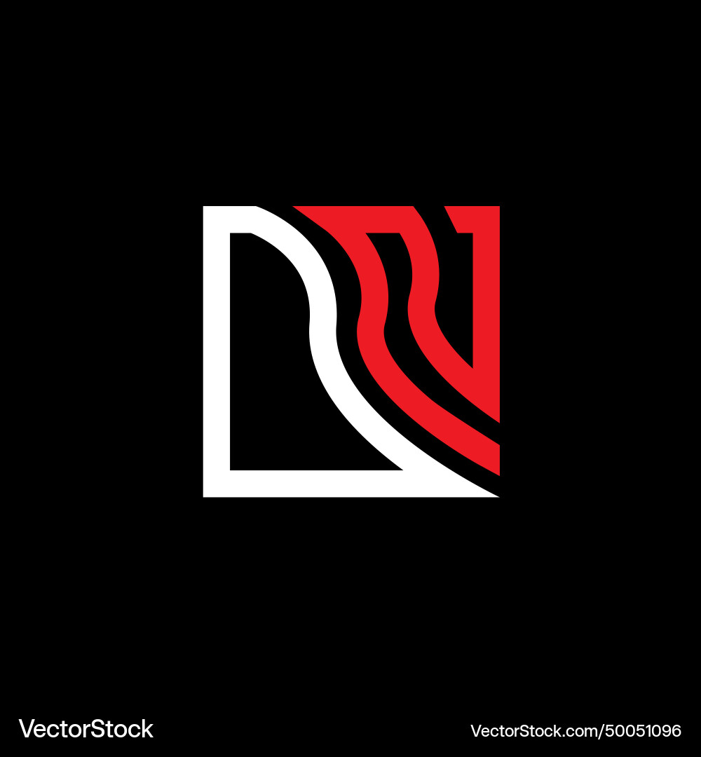 On letter logo design on simple and modern logo Vector Image