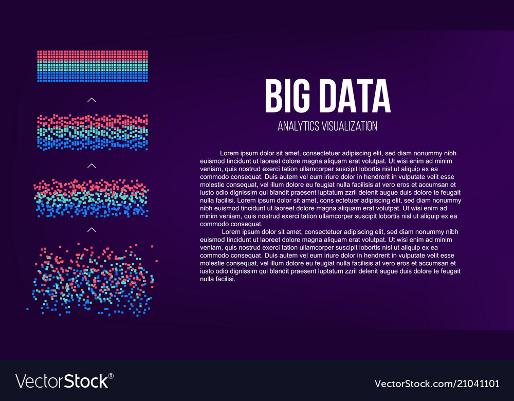 Creative of big data analysis Royalty Free Vector Image