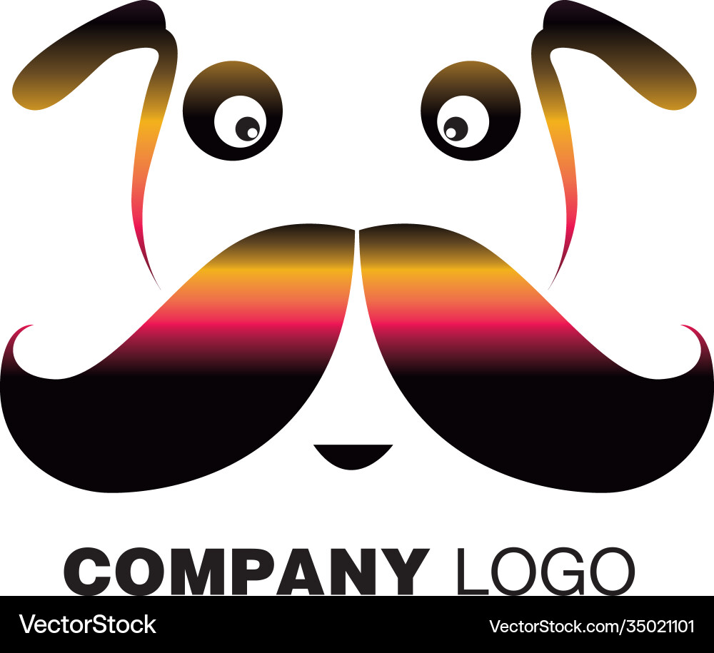 Emoticon logo happy and sad face Royalty Free Vector Image