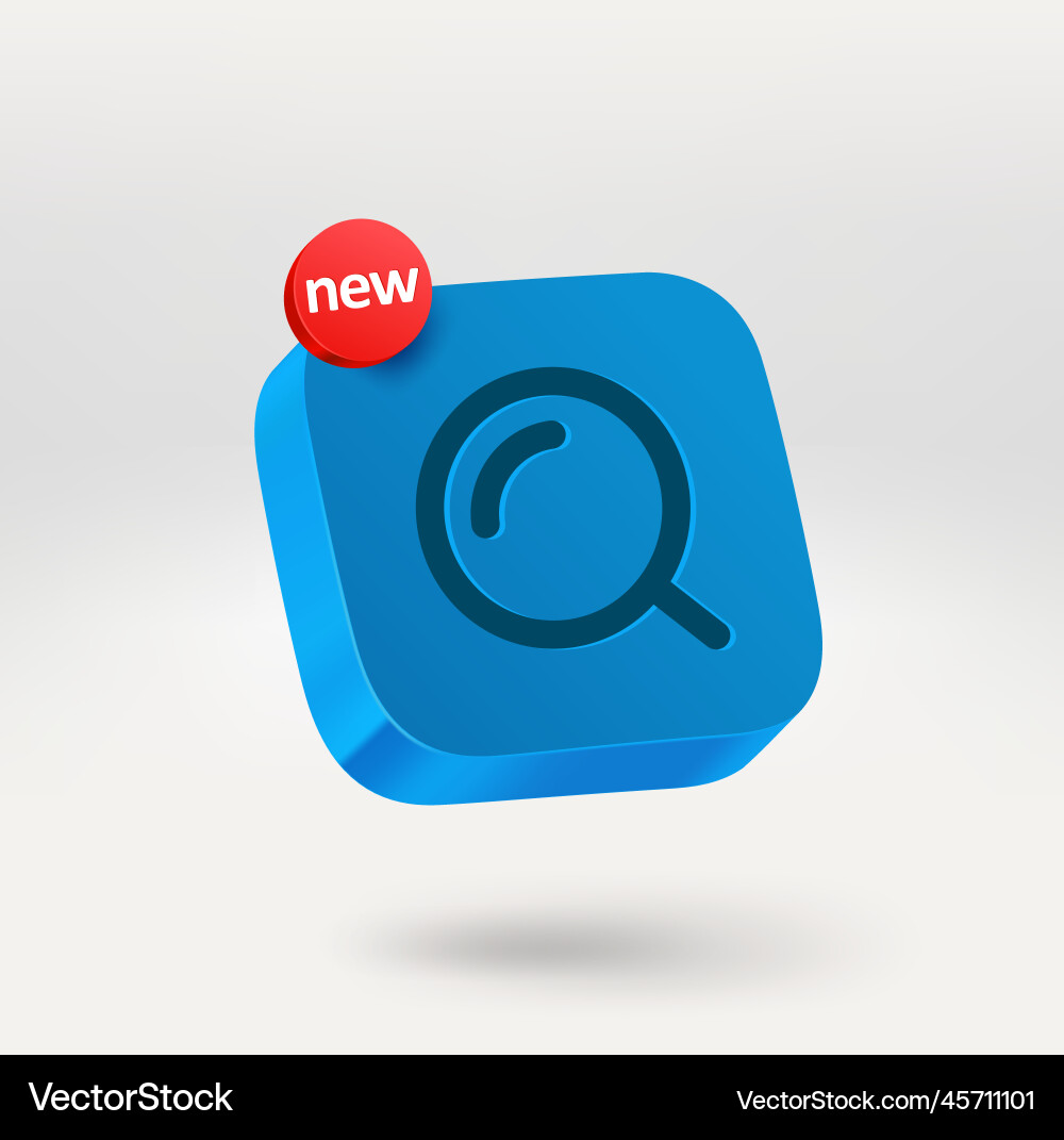 Magnifying glass icon with informer mobile Vector Image