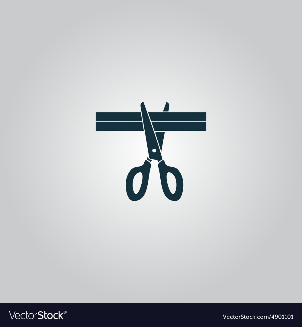 Presentation - scissors and cutting Royalty Free Vector