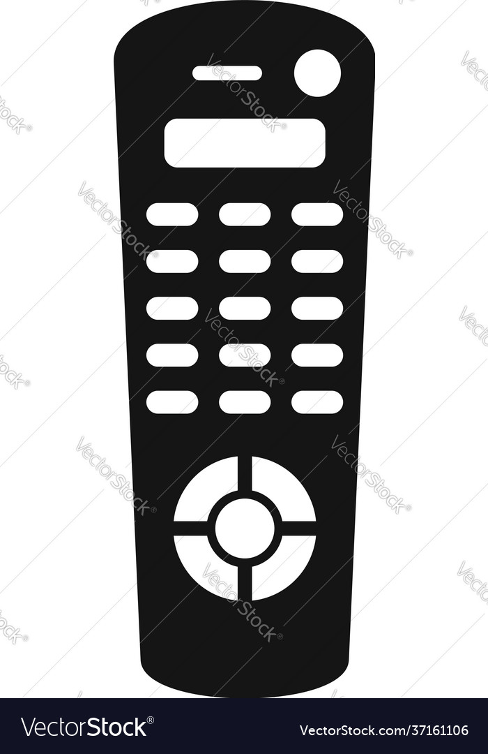Button remote control icon simple style Royalty Free Vector