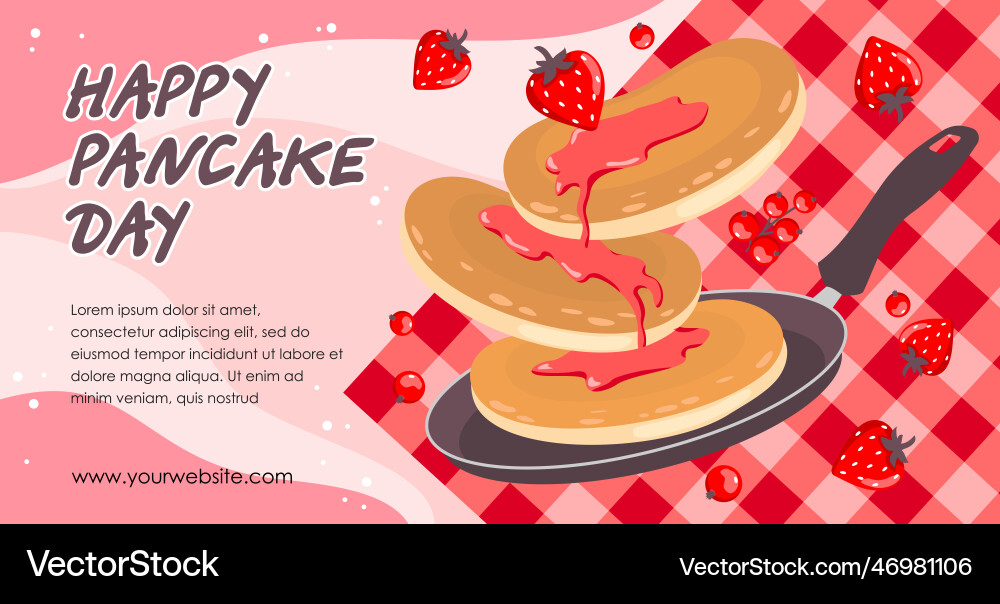 Pancake day shrove Royalty Free Vector Image - VectorStock