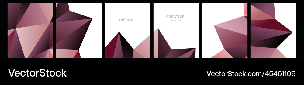 Set of cover notebook design abstract Royalty Free Vector