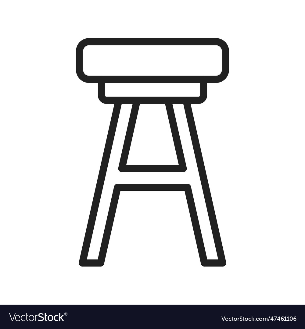 Stool icon image Royalty Free Vector Image - VectorStock