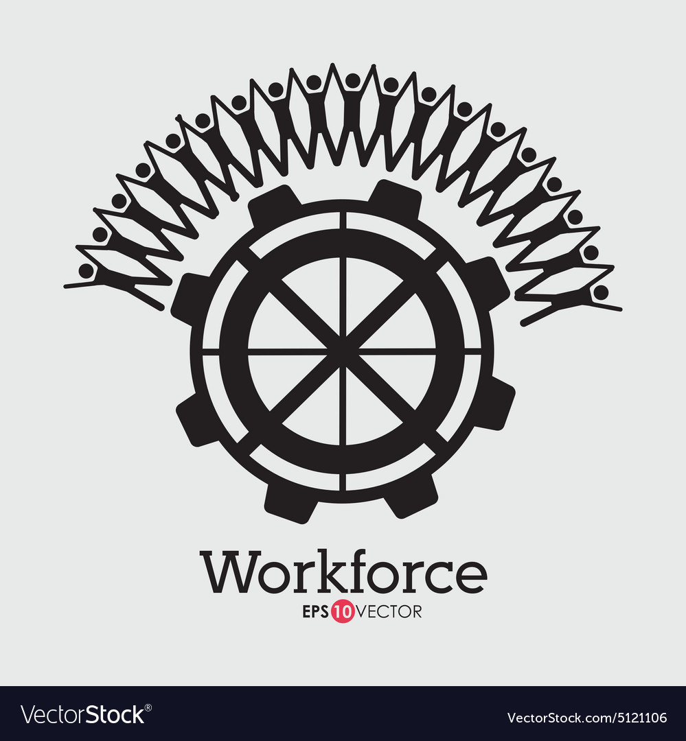 Workforce design Royalty Free Vector Image - VectorStock