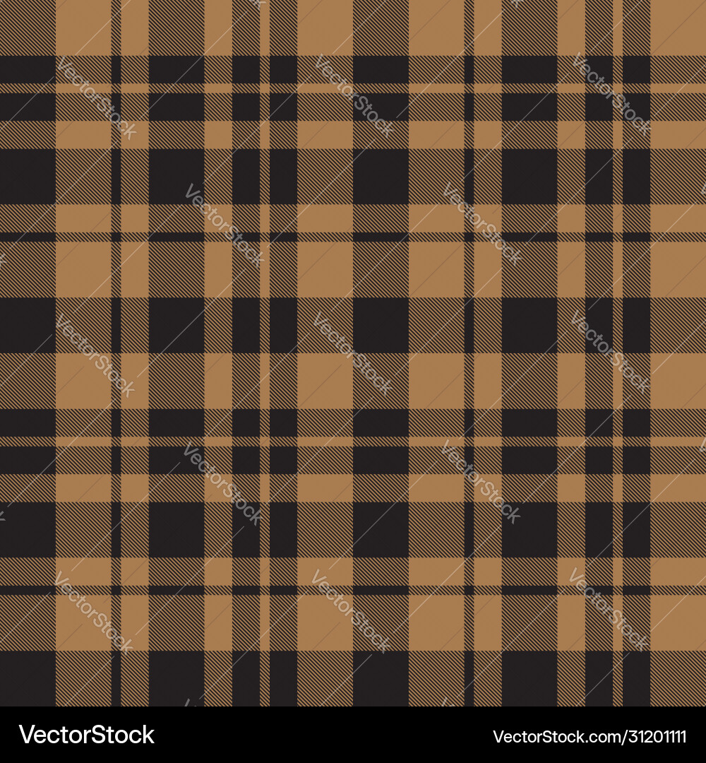 Brown plaid tartan seamless pattern Royalty Free Vector