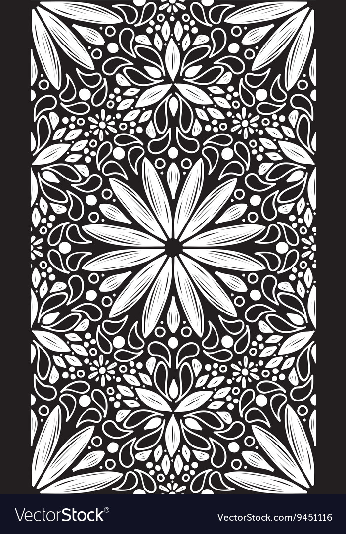 Abstract geometric seamless pattern with hand drow