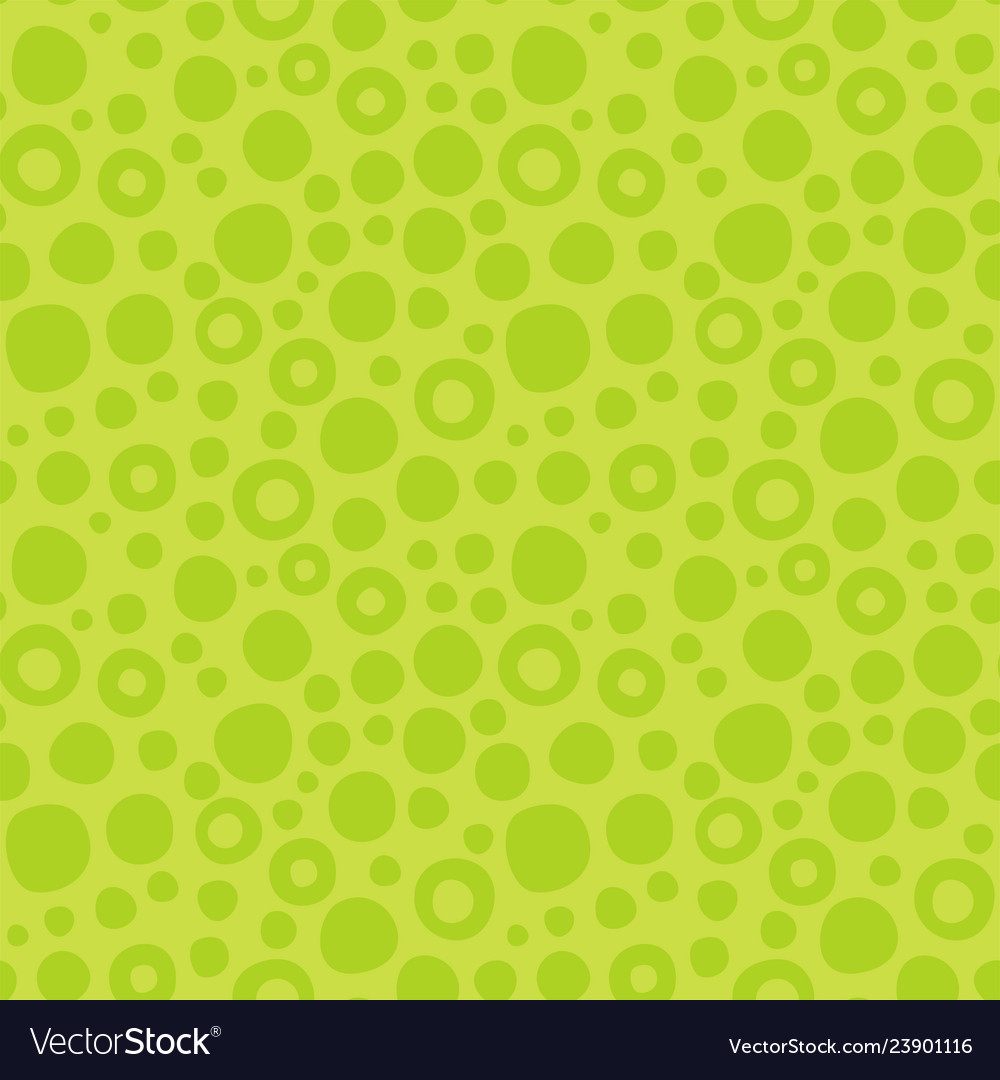 Abstract green seamless pattern circles Royalty Free Vector