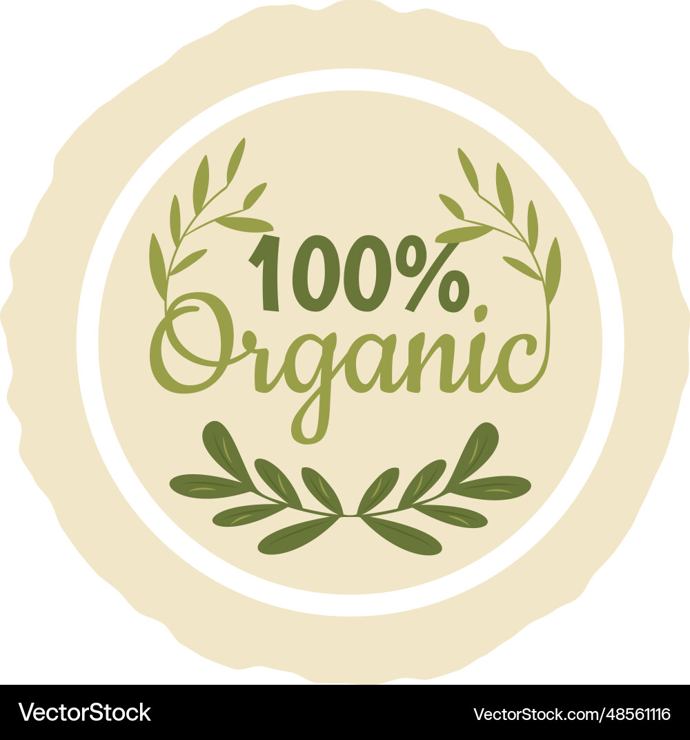 Organic floral banner Royalty Free Vector Image