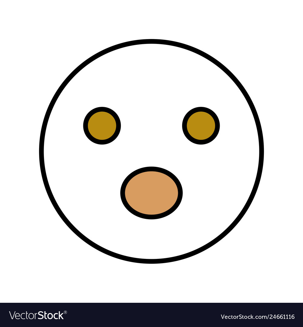 Surprise emoji icon Royalty Free Vector Image - VectorStock