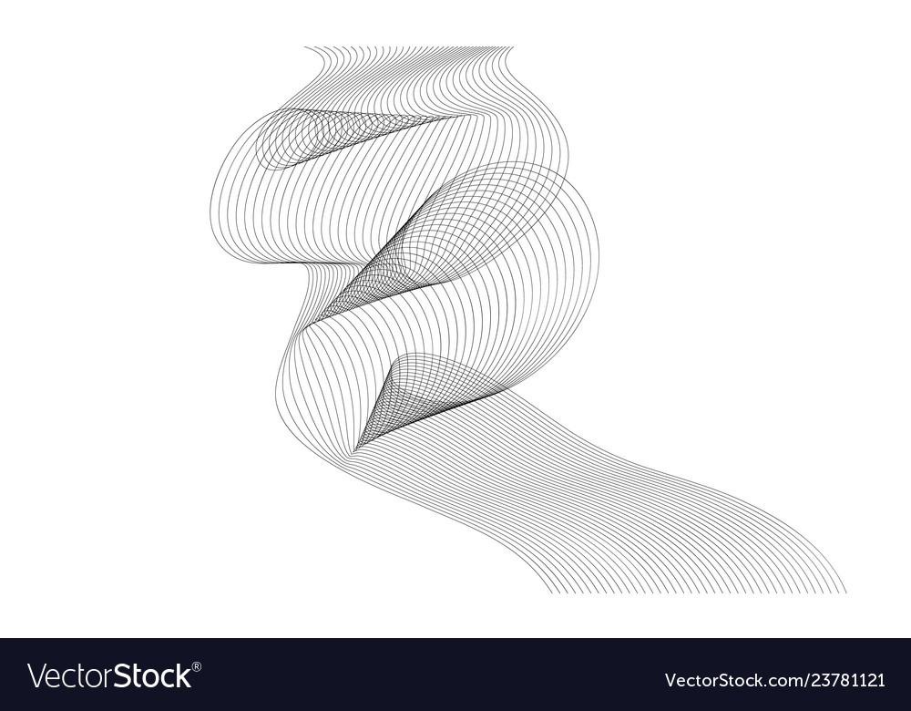 Abstract wave element for design digital Vector Image