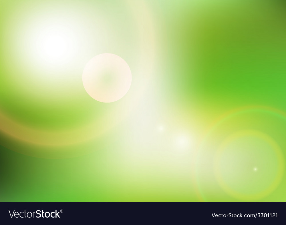 Eco background with sunlight Royalty Free Vector Image