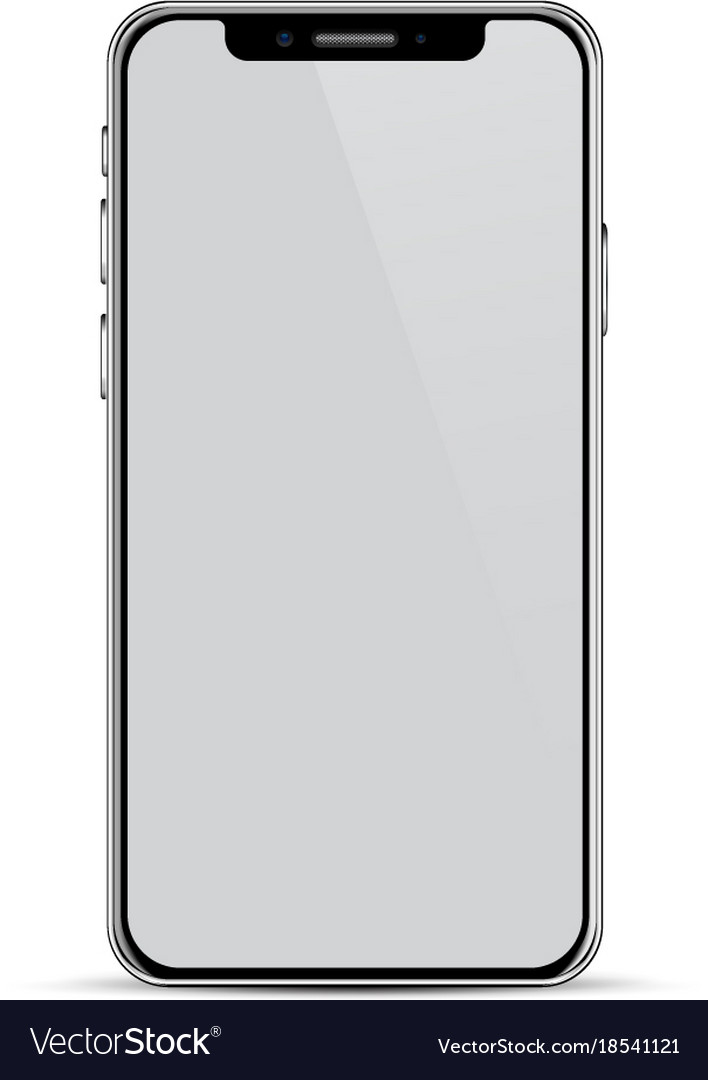 Modern smartphone basic template Royalty Free Vector Image