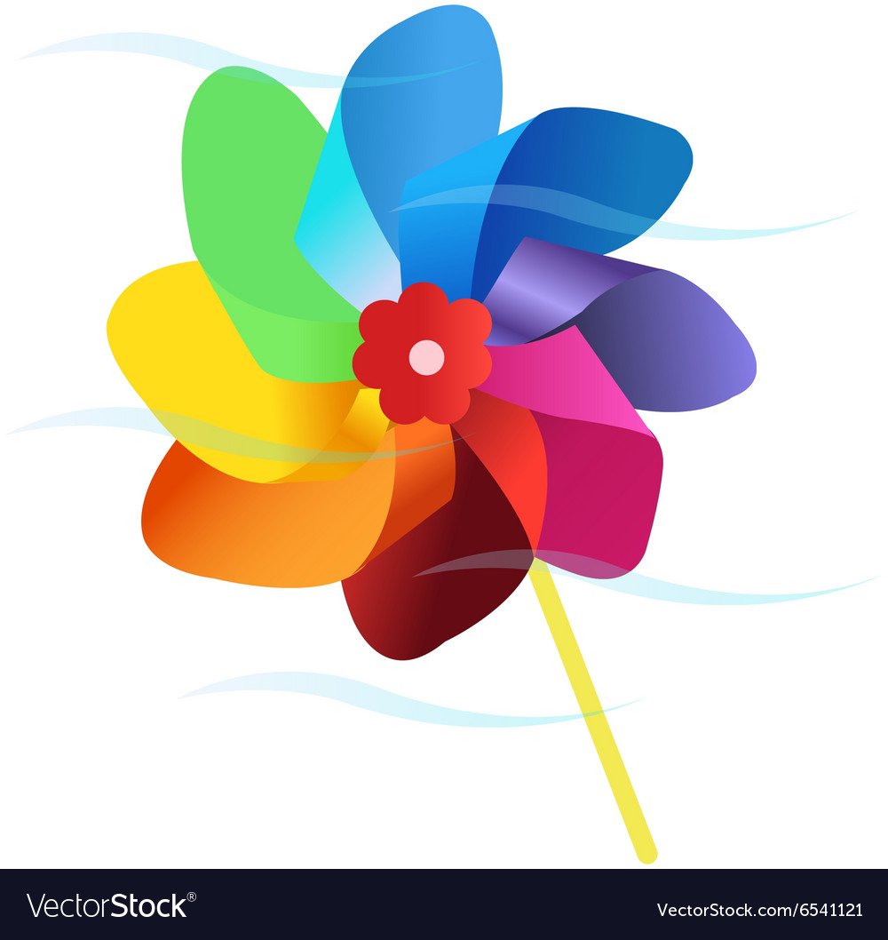 Pinwheel Royalty Free Vector Image - VectorStock