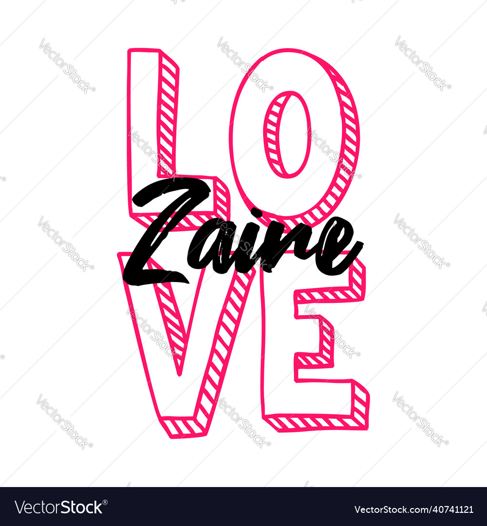 Zaire Royalty Free Vector Image - VectorStock
