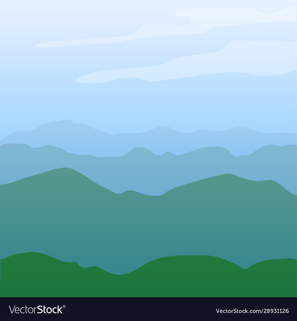 Beautiful natural landscape Royalty Free Vector Image