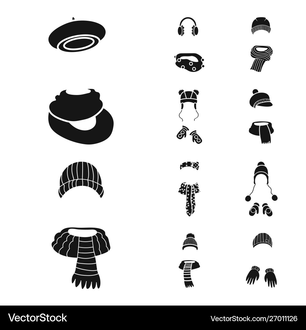 Design fabric and weather logo set Royalty Free Vector Image