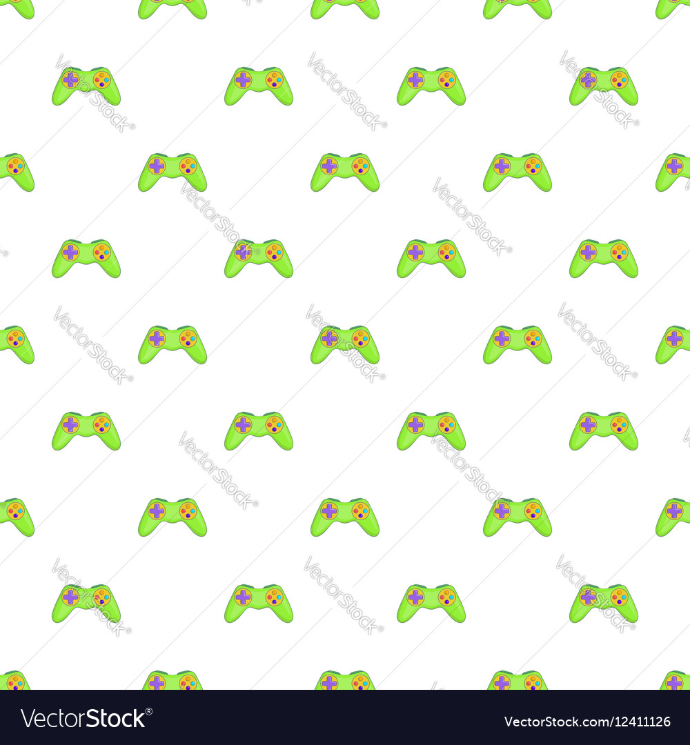Game controller pattern cartoon style Royalty Free Vector