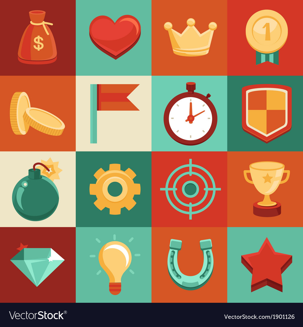 Game elements Royalty Free Vector Image - VectorStock