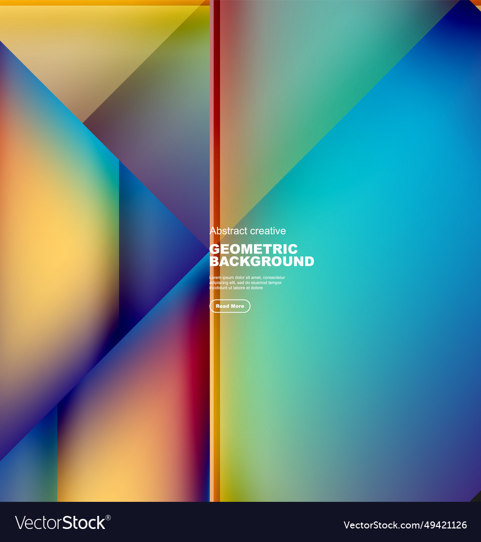 Gradient triangles abstract background Royalty Free Vector