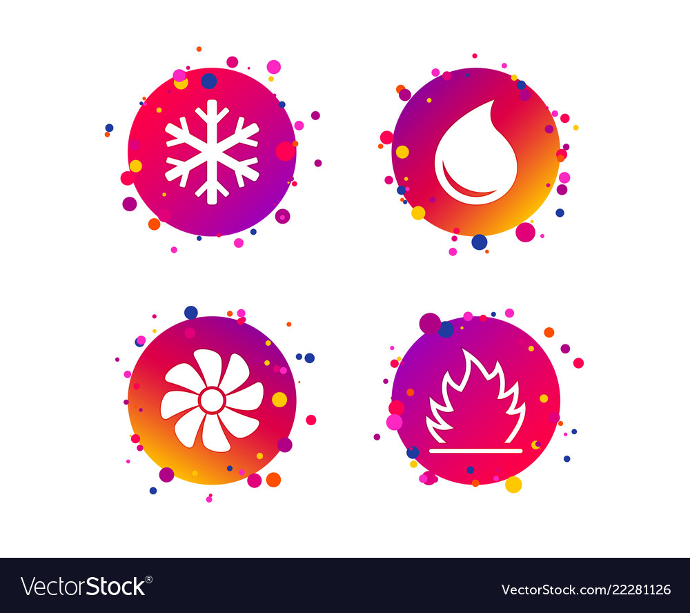 Hvac heating ventilating and air conditioning Vector Image Hvac heating ventilating and air conditioning Vector Image