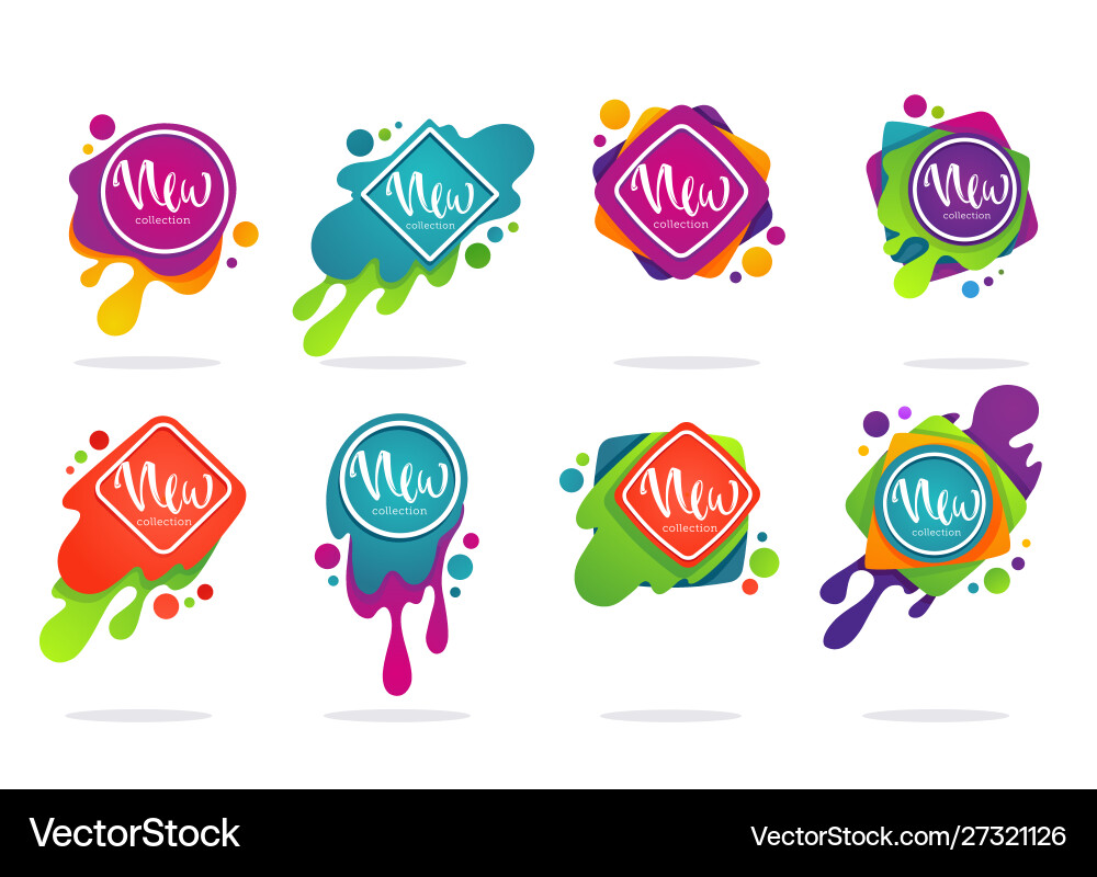 Large set new collection arrivals collection Vector Image