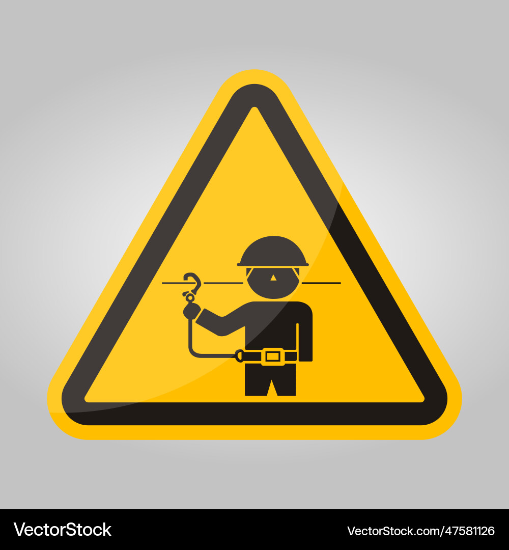 Ppe iconuse safety belts symbol sign isolate Vector Image