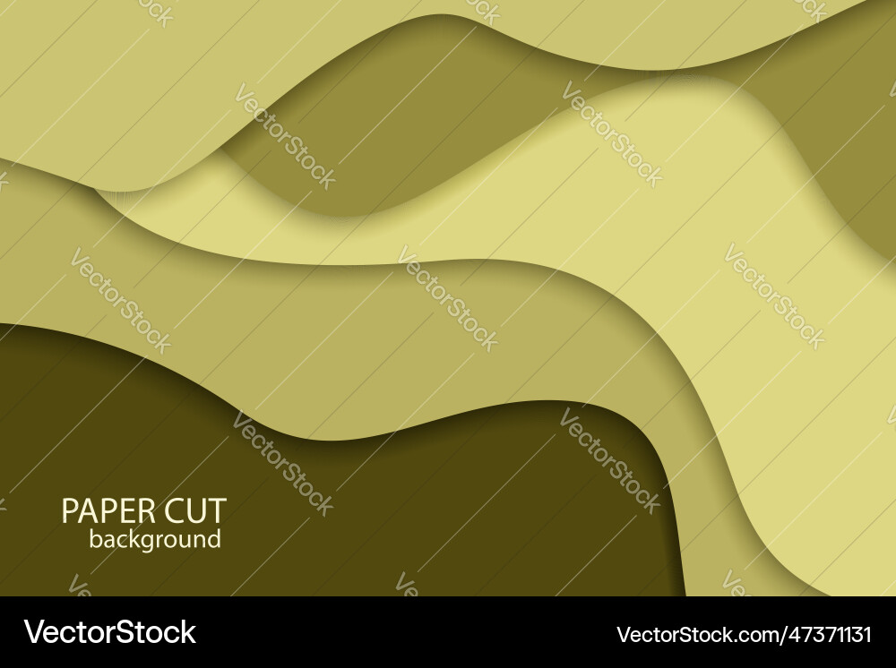 Abstract wavy paper background in bright colors Vector Image
