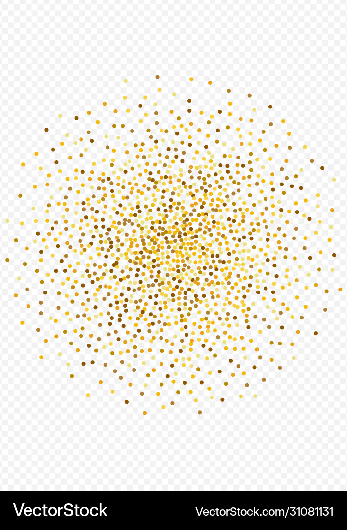 Golden dust luxury transparent background Vector Image