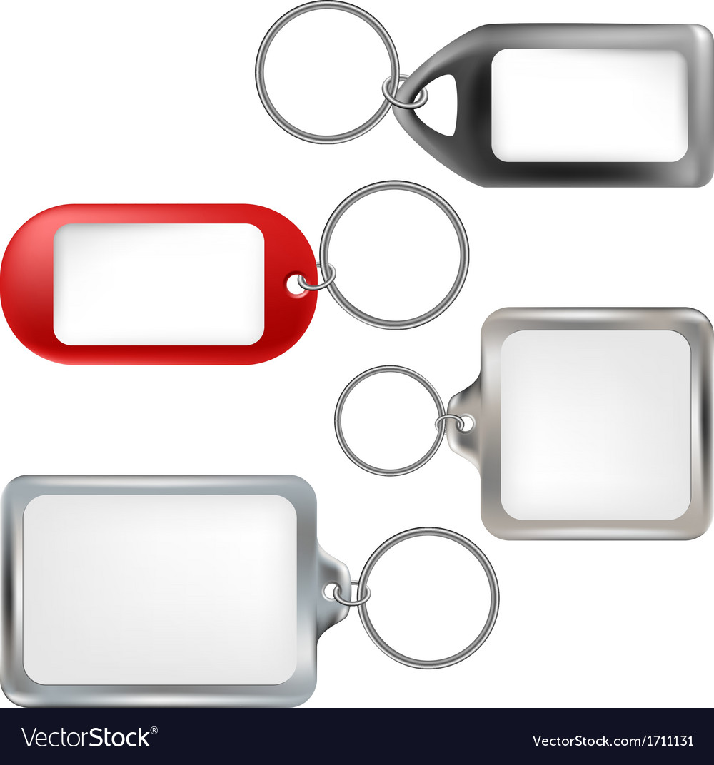 Key ring set Royalty Free Vector Image - VectorStock