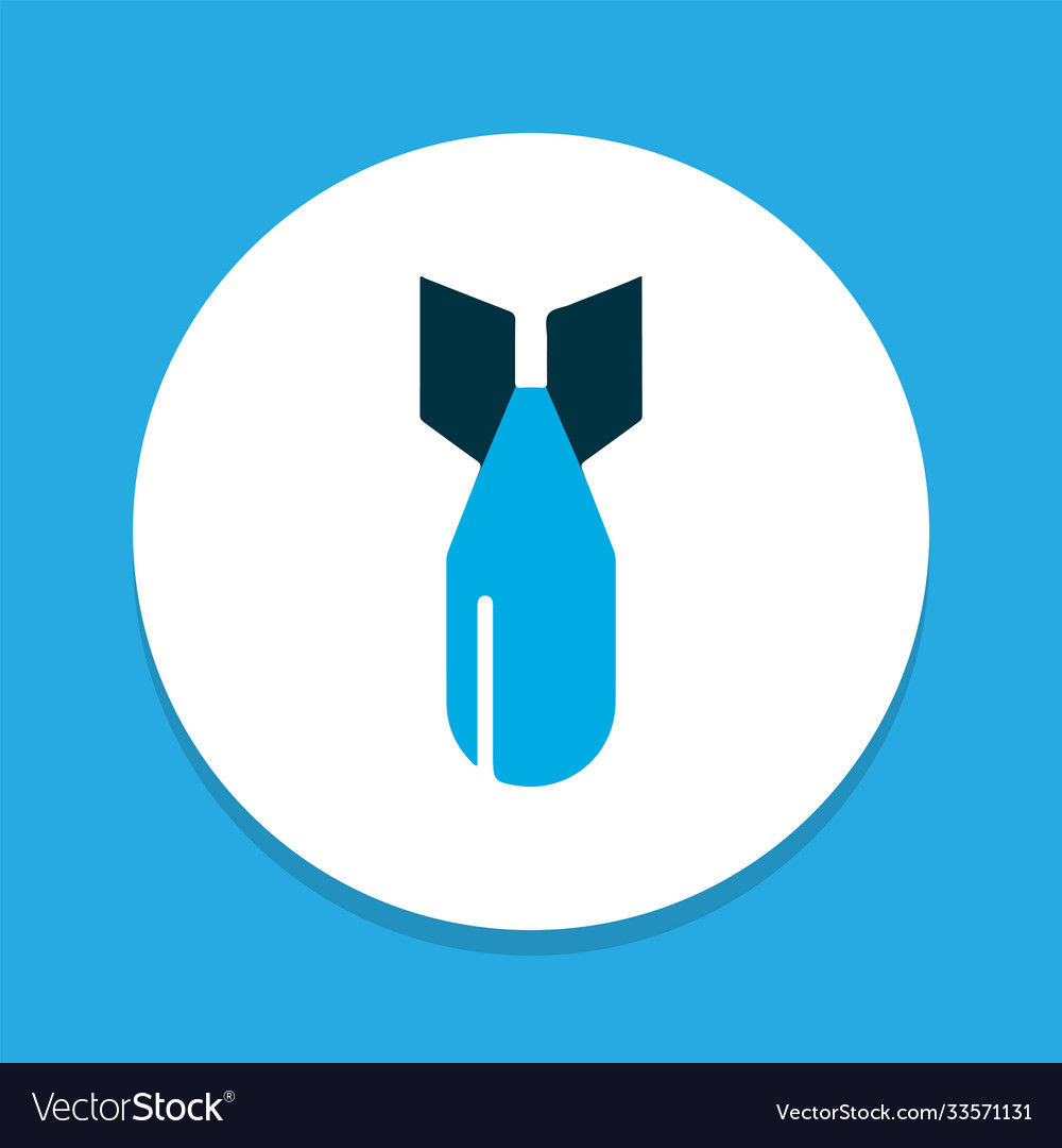 Rocket icon colored symbol premium quality Vector Image