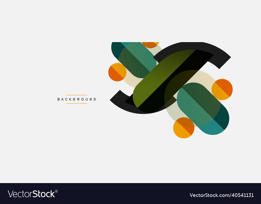 Round geometric shapes lines and circles Vector Image