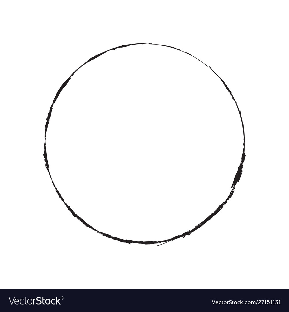 Thin circle frame Royalty Free Vector Image - VectorStock