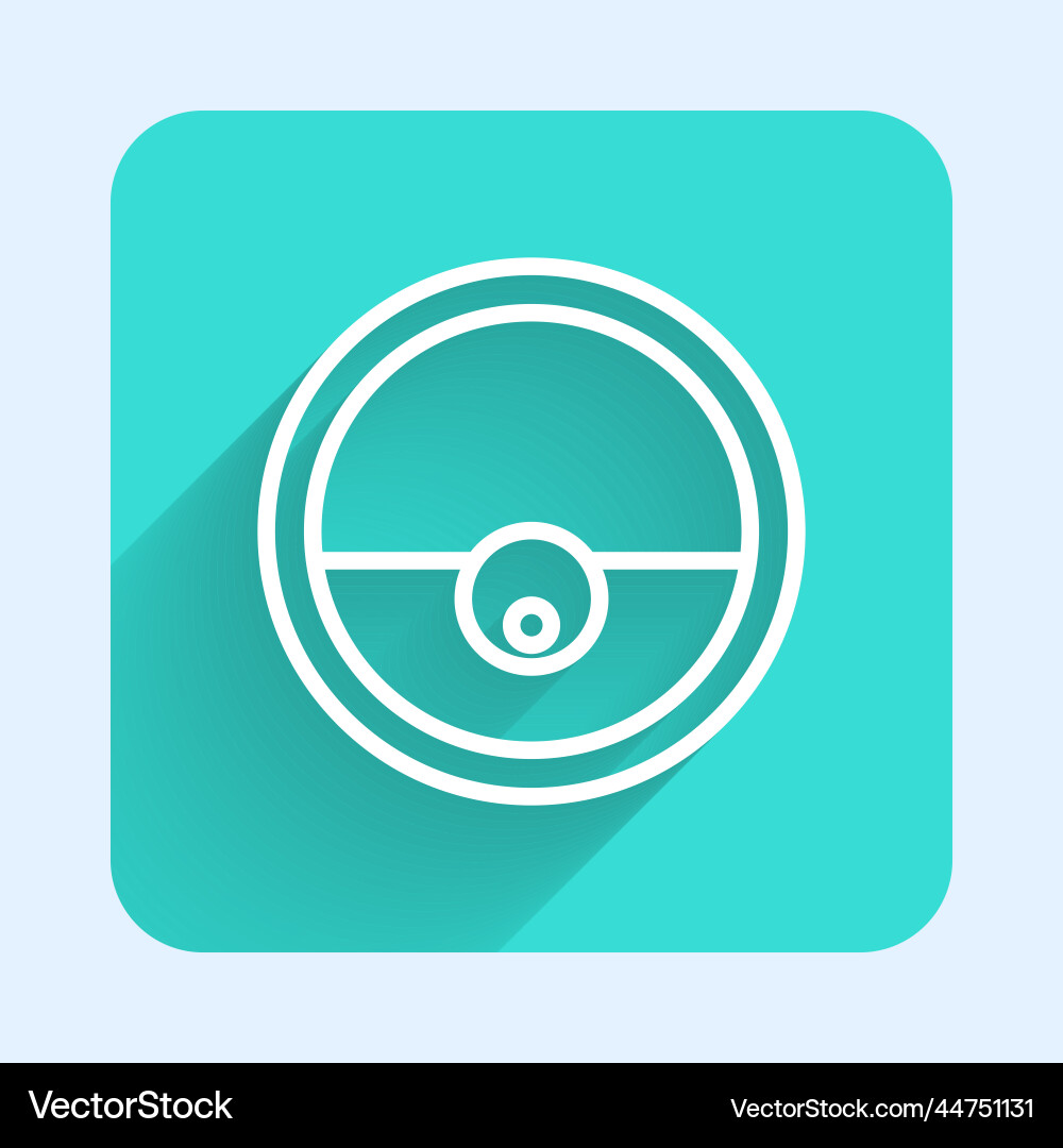 White line robot vacuum cleaner icon isolated Vector Image