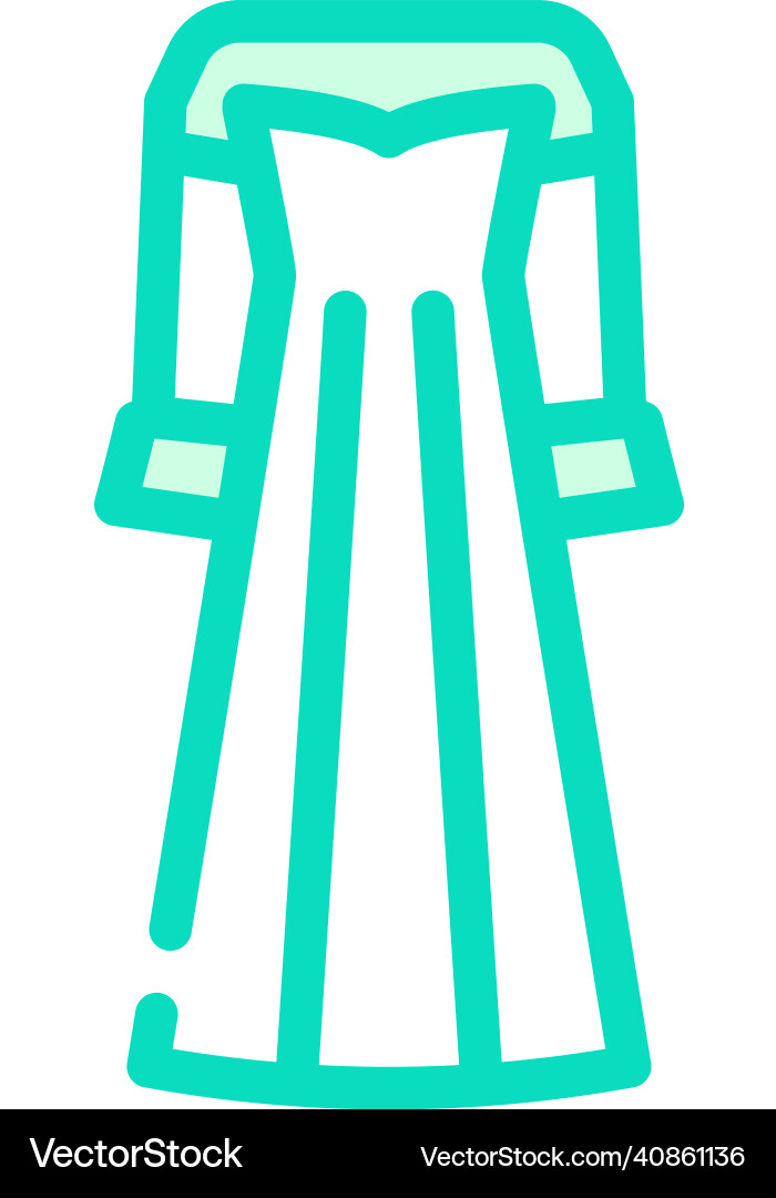Dresses evening gowns color icon Royalty Free Vector Image