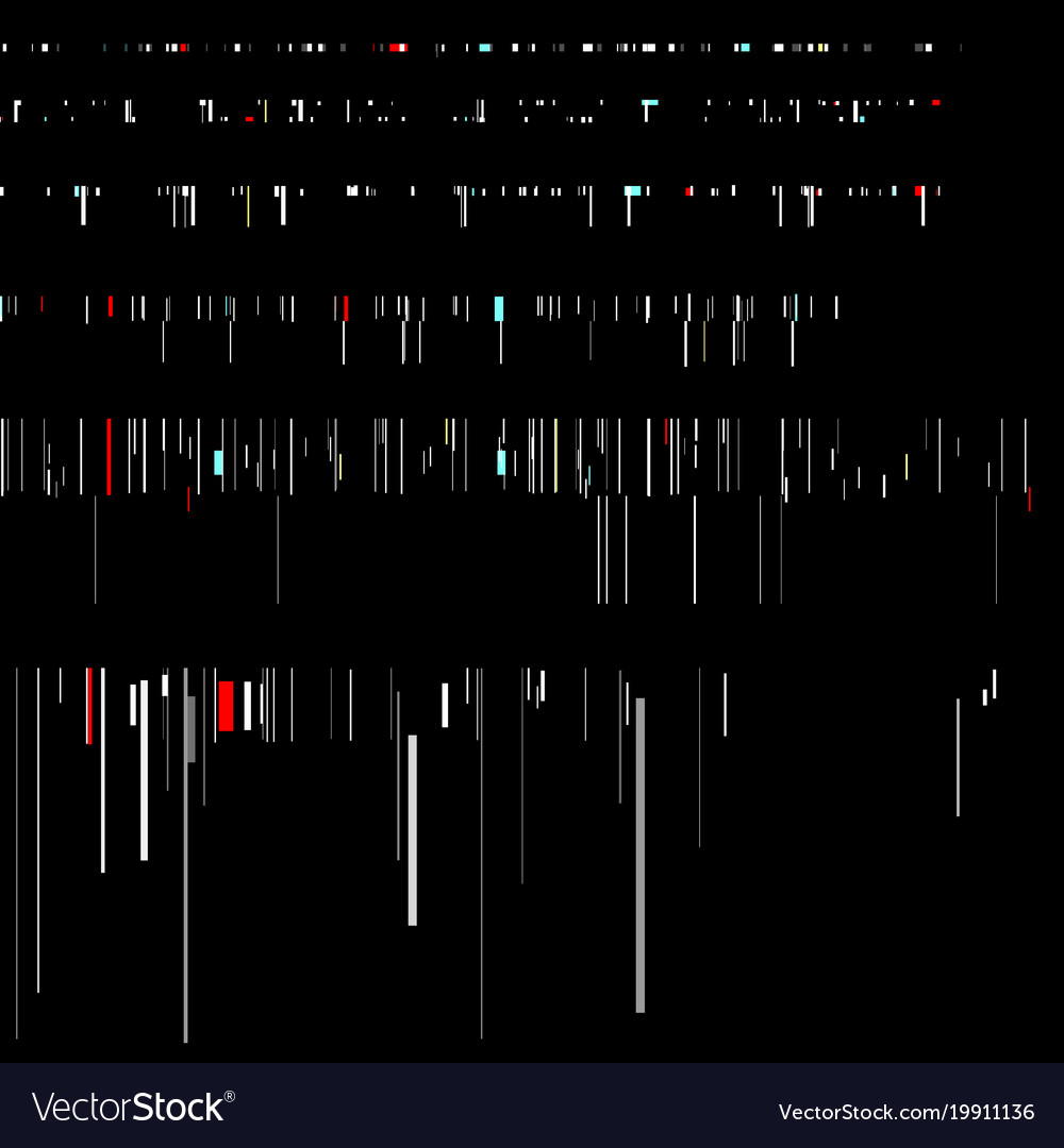 Glitch elements set computer screen error Vector Image