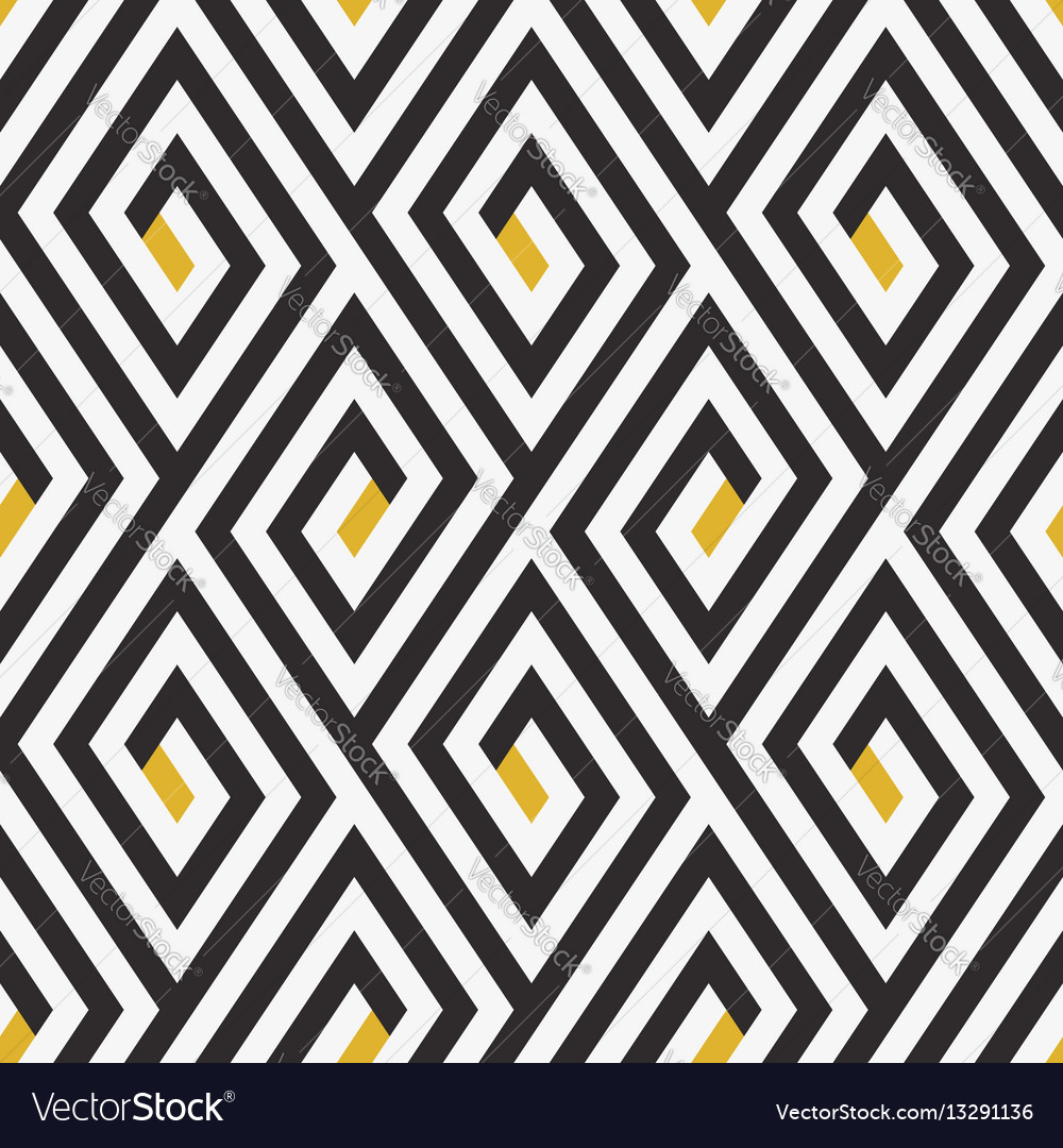 Pattern with stripe chevron geometric shapes Vector Image
