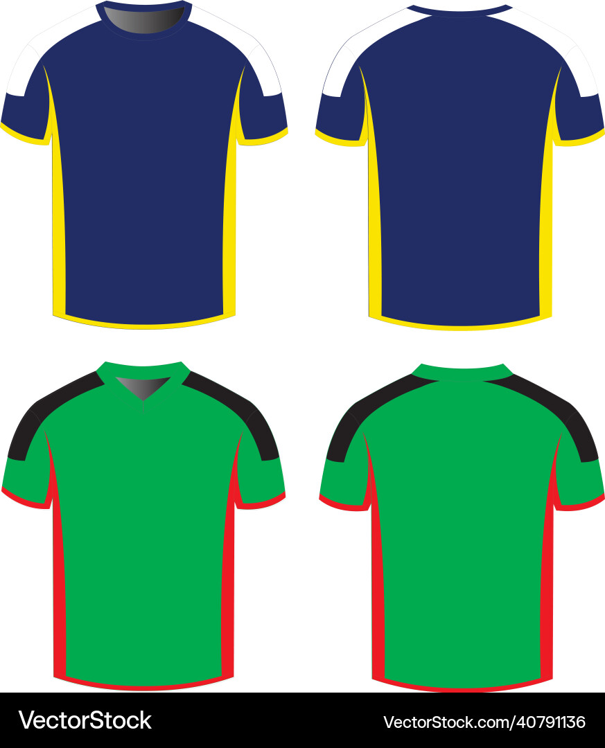 Performance soccer club shirt Royalty Free Vector Image