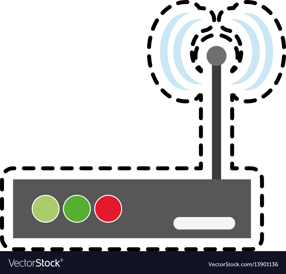 Router device icon Royalty Free Vector Image - VectorStock