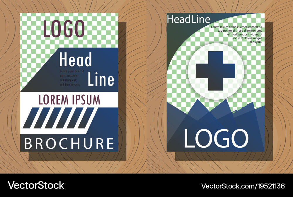 Set of layout background for art template Vector Image